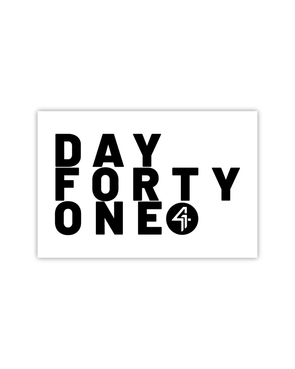 Day Forty One Sticker