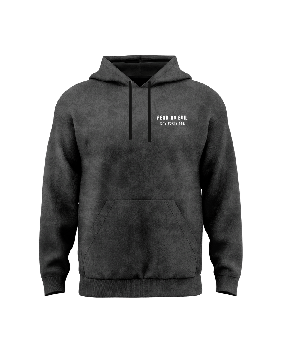 Fear No Evil Mineral Wash Hoodie (LIMITED) – Day Forty One