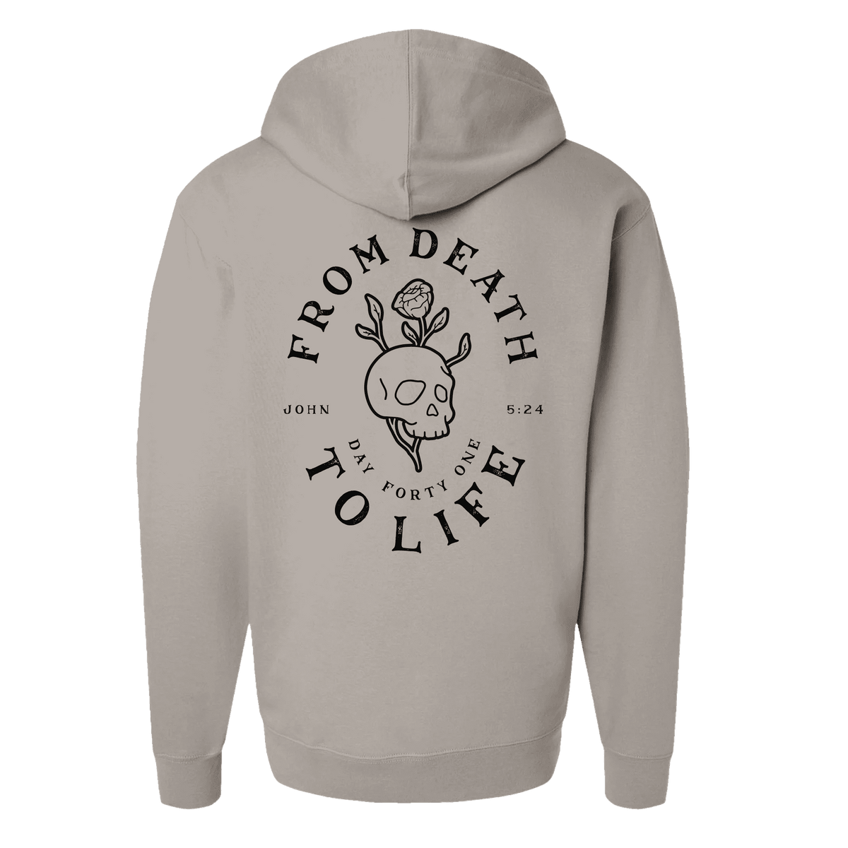Death to Life - Heavyweight Hoodie – Day Forty One
